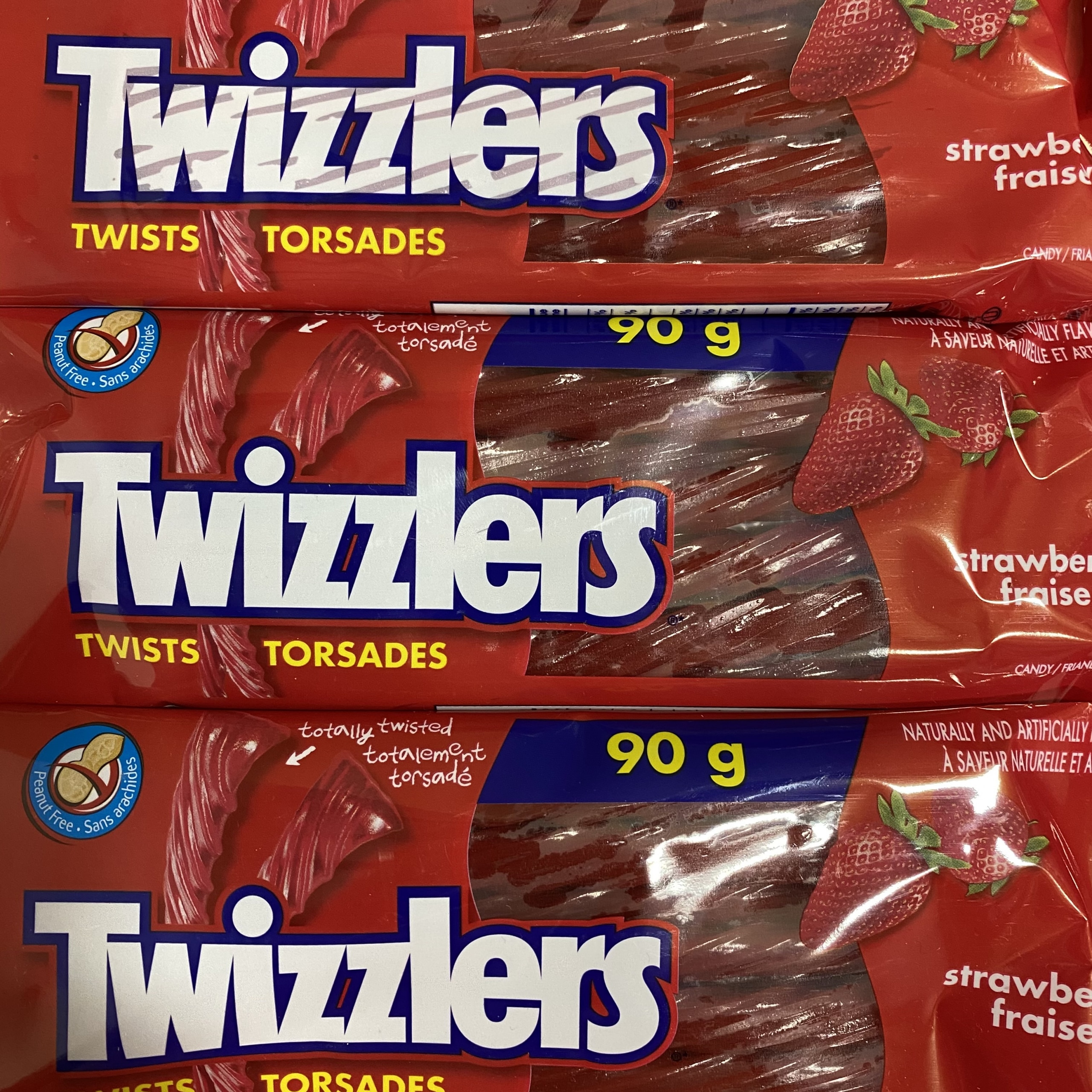 Twizzlers à la fraise collation - Bonbon Mania