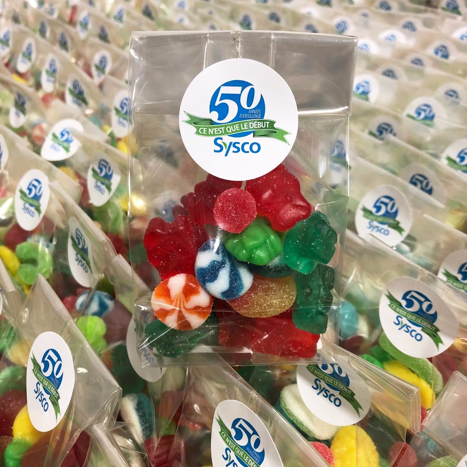 Sachet de bonbons avec logo - 125g - Bonbon Mania