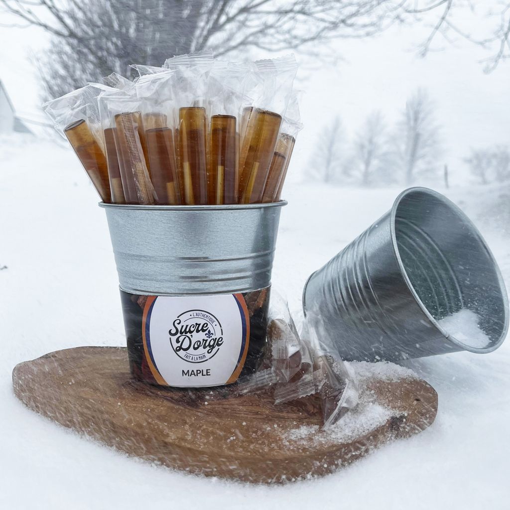 Bâton sucre d'orge - Érable - Bonbon Mania