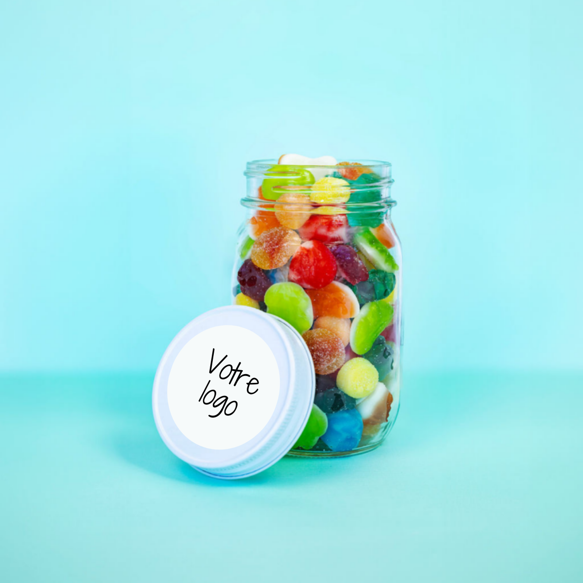 Pot Mason personnalisé - Bonbon Mania